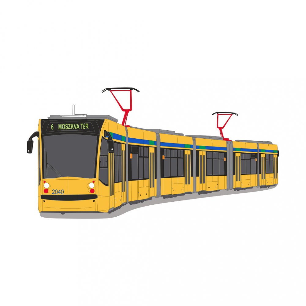 Grafika - Siemens Combino Budapešť :: www.dopravnispony.cz